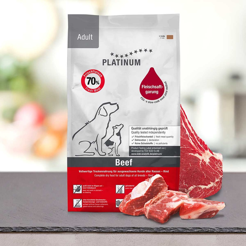 Platinum Adult Beef με 70% φρέσκο κρέας μοσχαριού