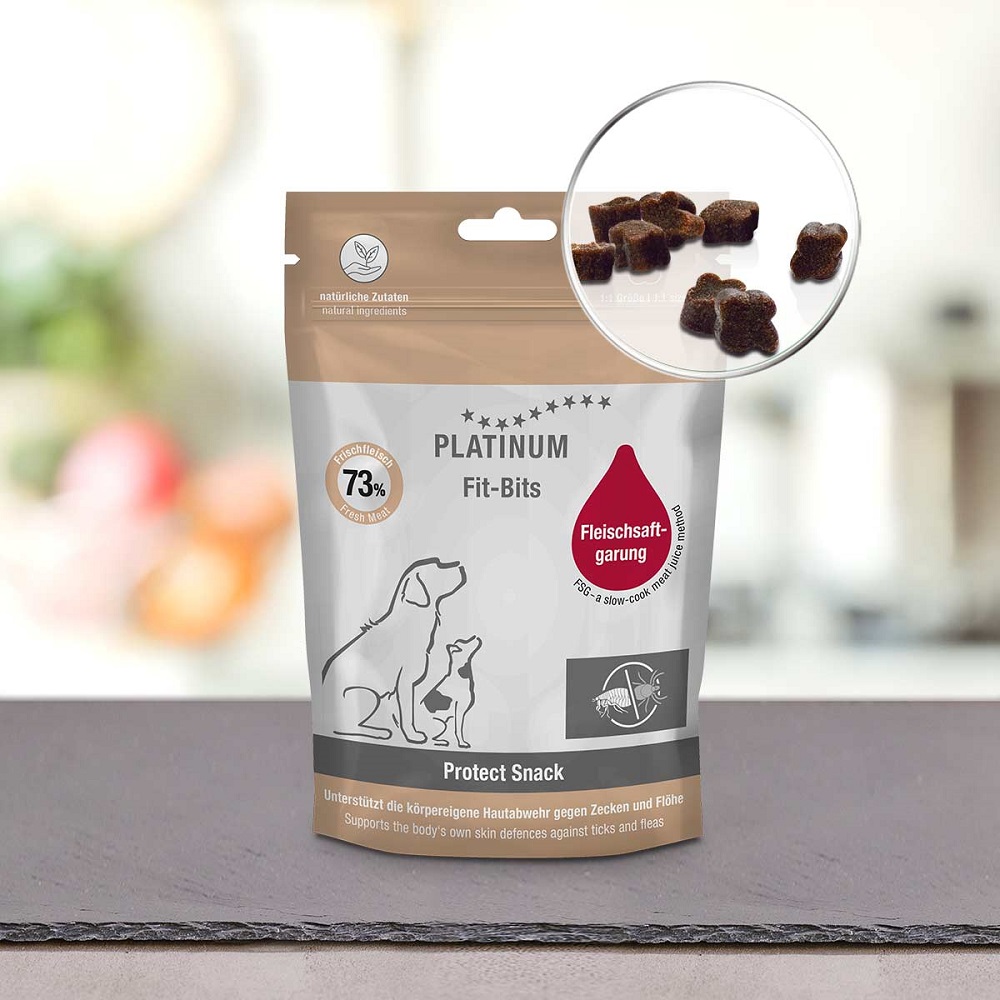 Platinum Fit Bits Protect αντιπαρασιτικές λιχουδιές σκύλου 150γρ