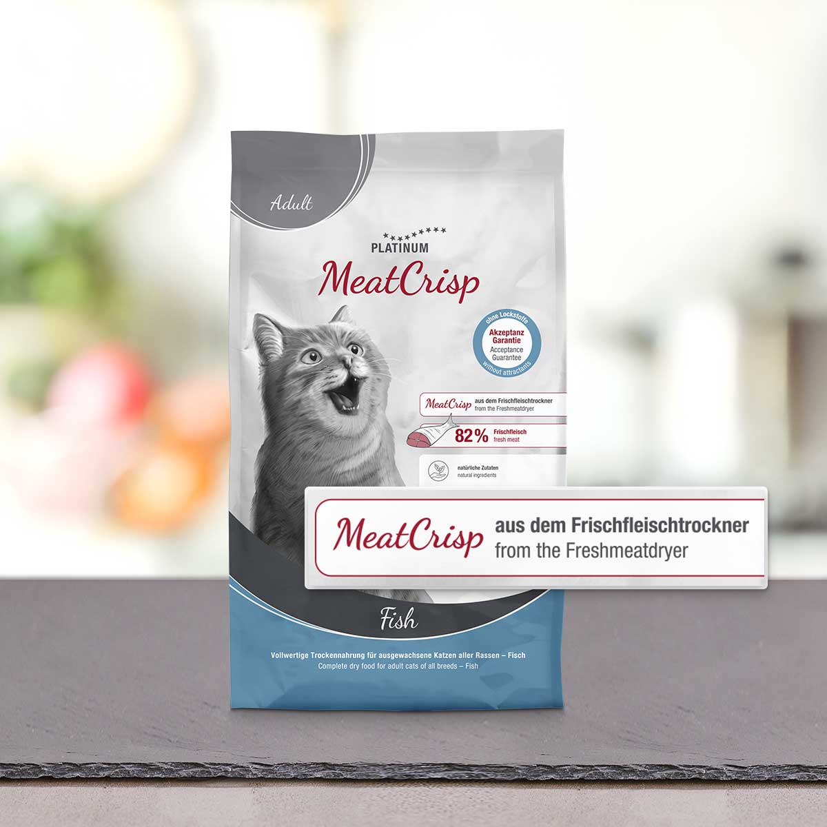 Platinum Meatcrisp Adult Fish ξηρά τροφή για ενήλικες γάτες